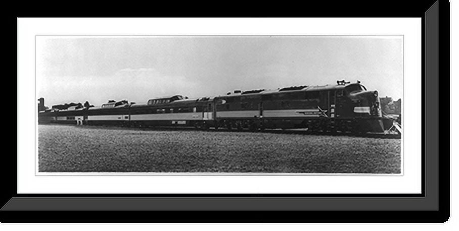 Historic Framed Print, [General Motors Train of Tomorrow", with Diesel ...