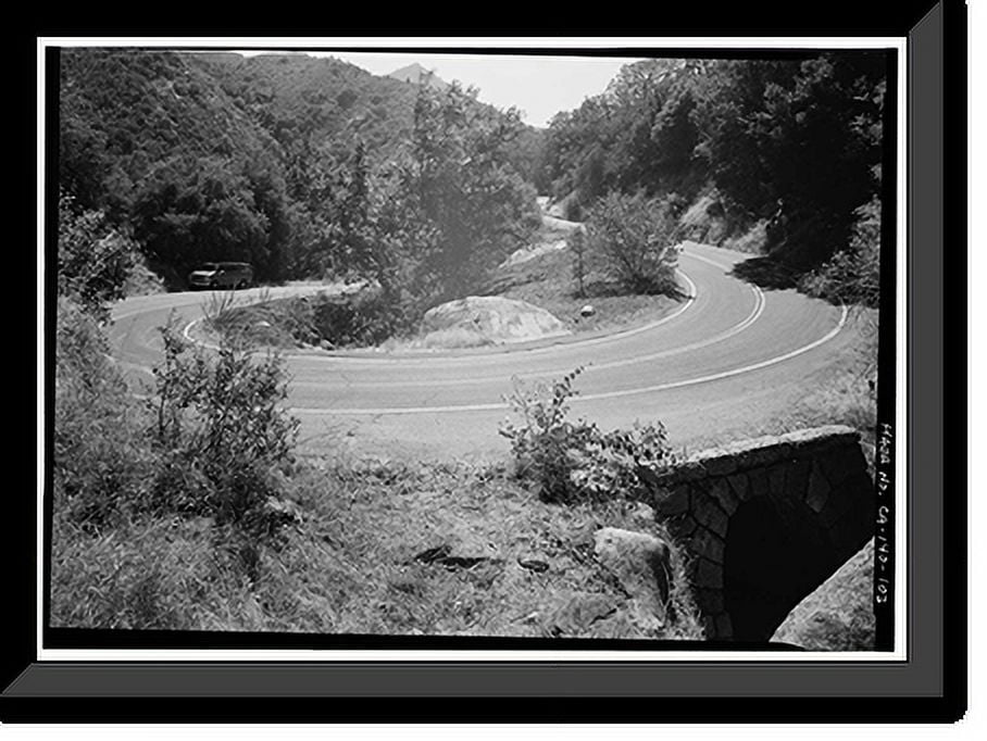 Historic Framed Print, Generals Highway, Three Rivers vicinity, Tulare ...