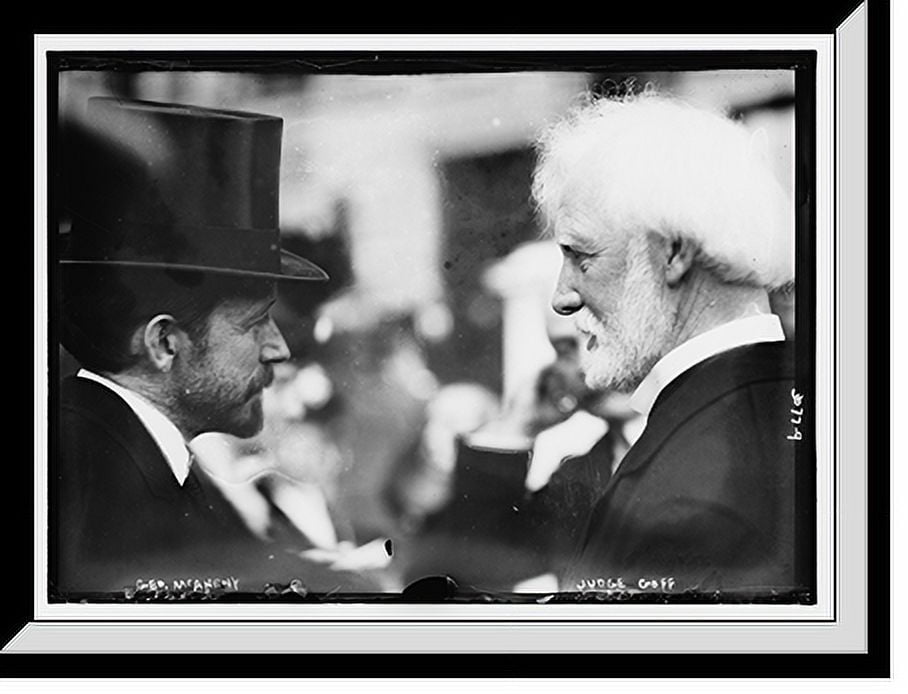 Historic Framed Print, Geo. McAneny and Judge Goff, 17-7/8" x 21-7/8 ...