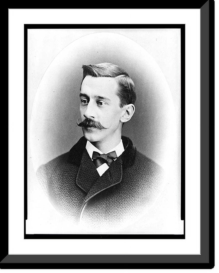Historic Framed Print, [George B. Grinnell, head-and-shoulders portrait ...