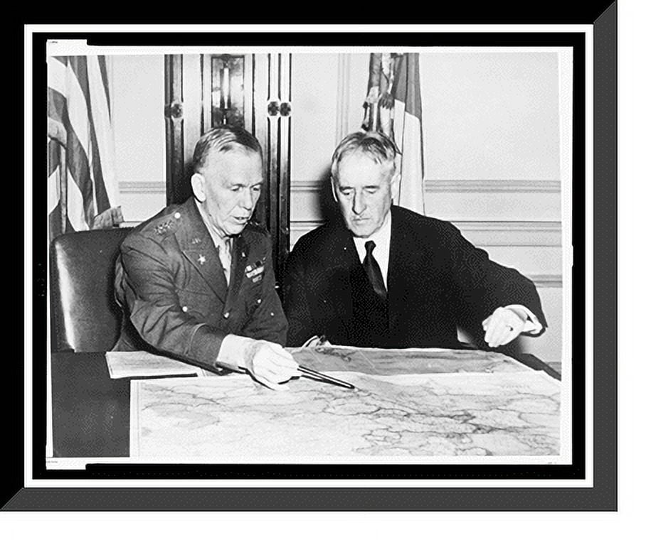 Historic Framed Print, [George C. Marshall, Chief of staff, and Henry L ...