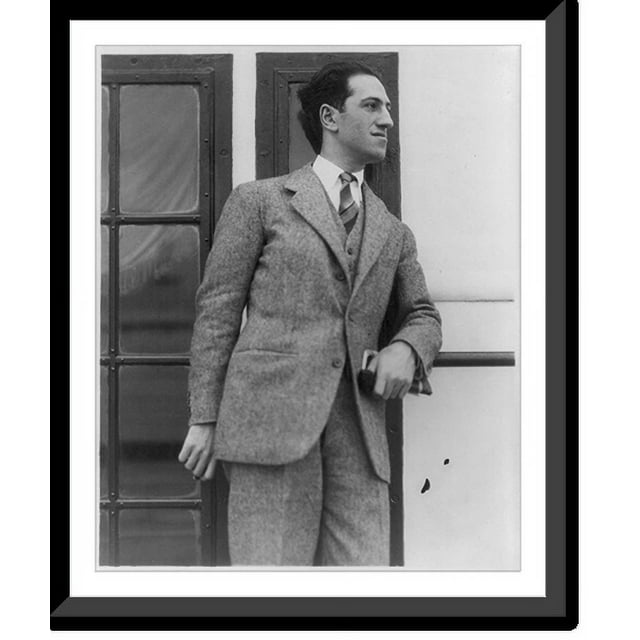 Historic Framed Print, [George Gershwin, 1898-1937, three-quarters ...
