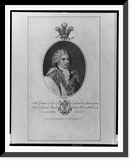 Historic Framed Print, [George IV, King of Great Britain, head-and ...