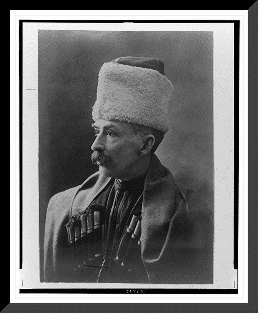 Historic Framed Print, [George Kennan wearing Georgian cossak uniform ...