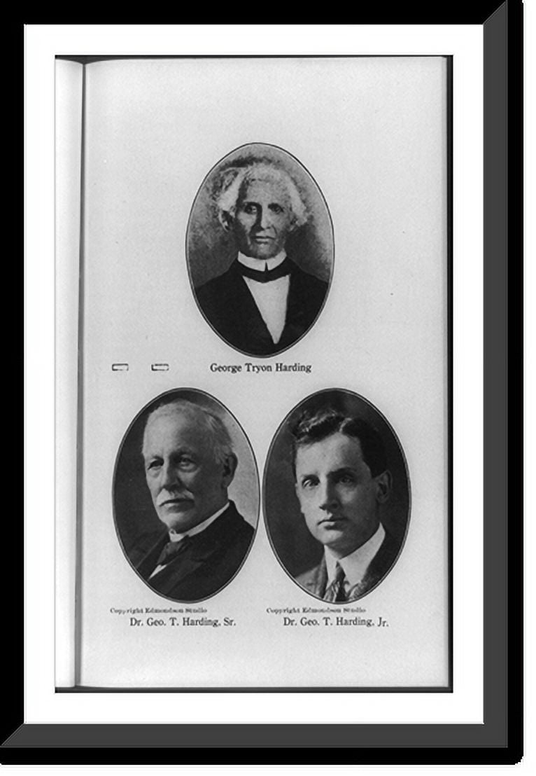 Historic Framed Print, George Tryon Harding, Dr. George T. Harding, Sr ...
