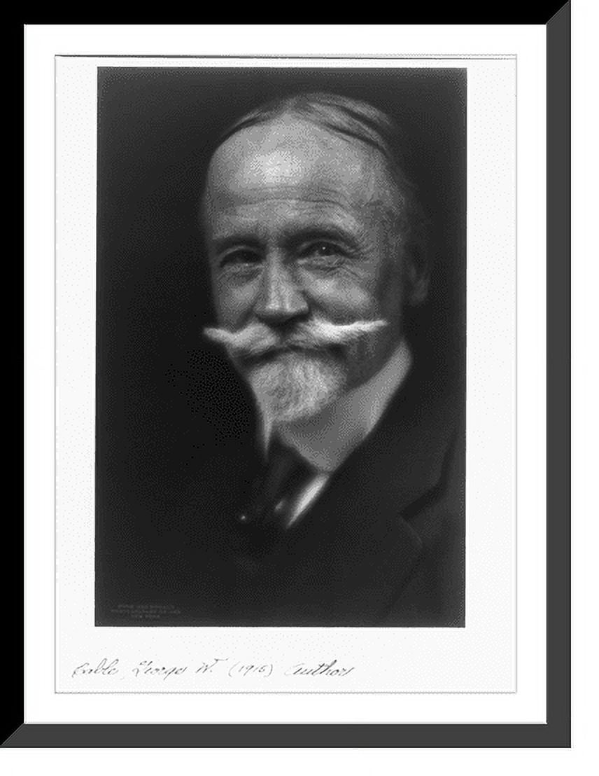 Historic Framed Print, [George Washington Cable, 1844-1925, head-and ...