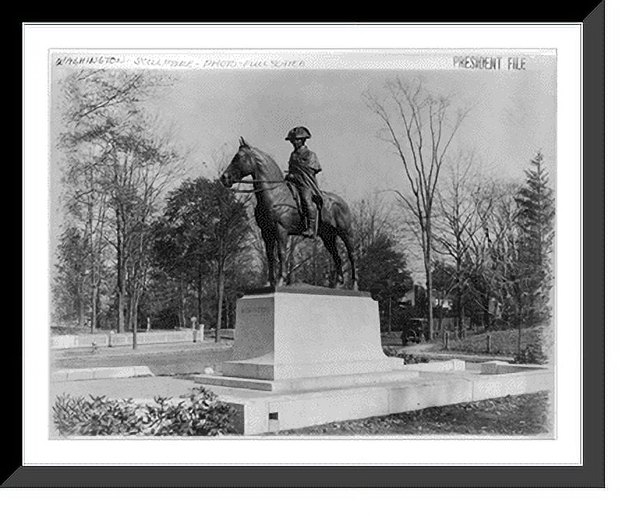 Historic Framed Print, [George Washington, sculpture, full, on ...