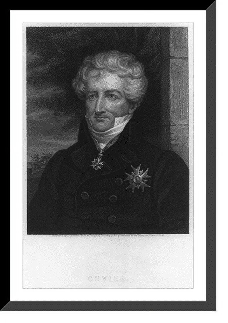 Historic Framed Print, [Georges Cuvier, 1769-1832, head and shoulders ...