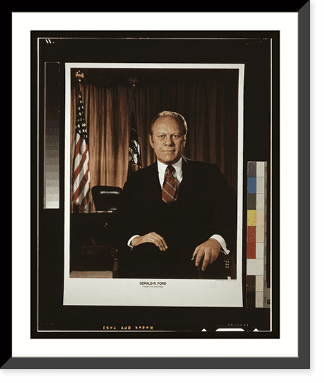 Historic Framed Print, Gerald R. Ford, President of the United States ...