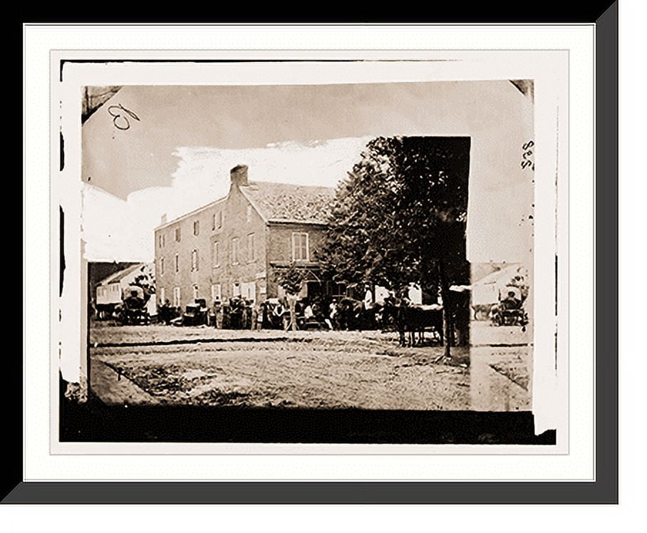 Historic Framed Print, Gettysburg Pennsylvania. Offices of U.S ...