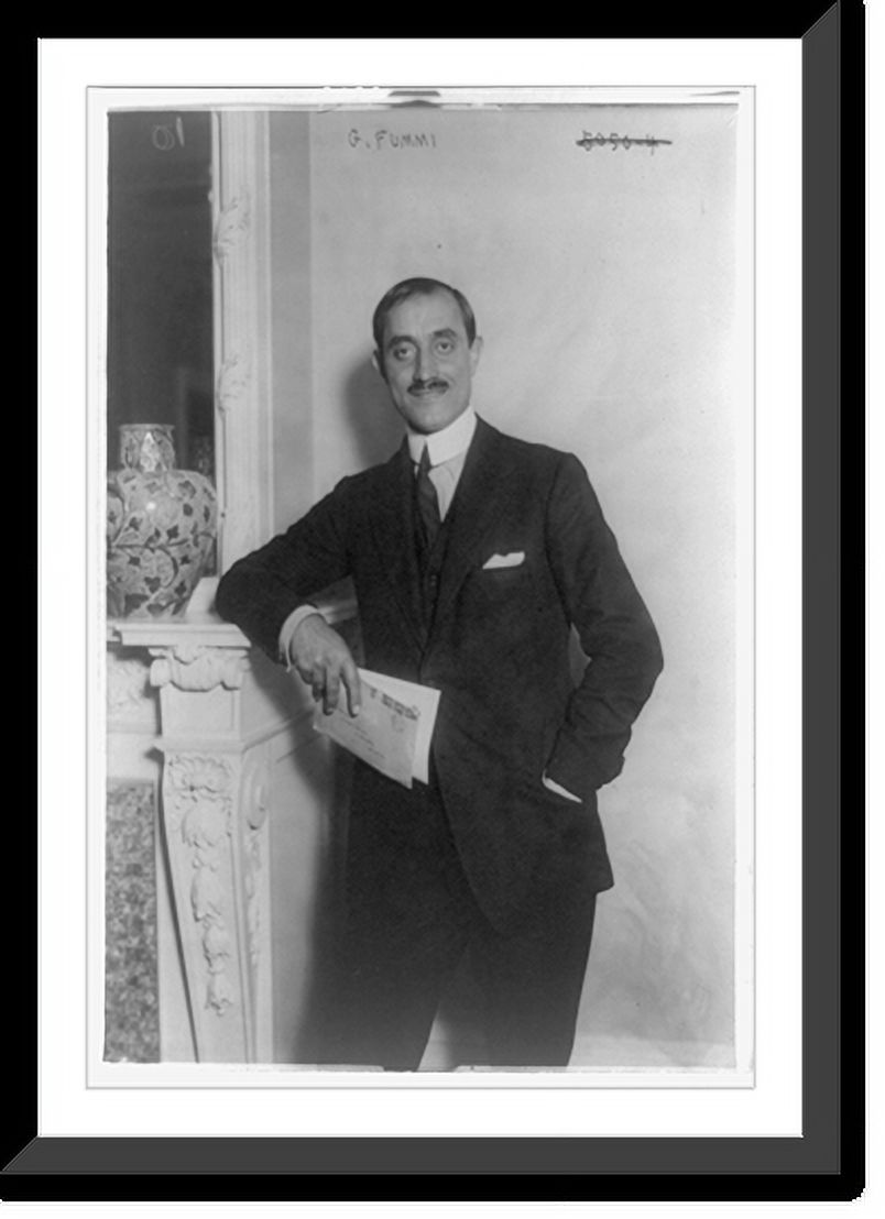 Historic Framed Print, [Giovanni Fummi, three-quarter length portrait ...