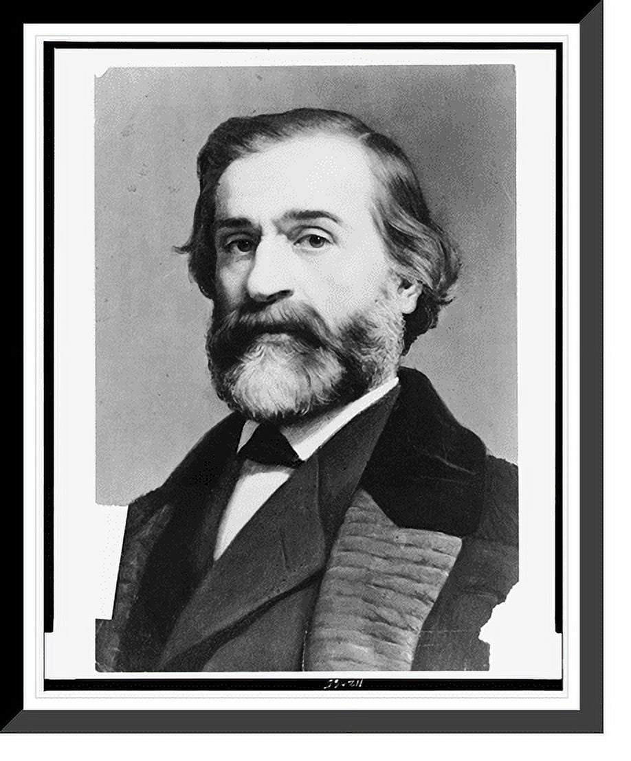 Historic Framed Print, [Giuseppe Verdi, head-and-shoulders portrait ...