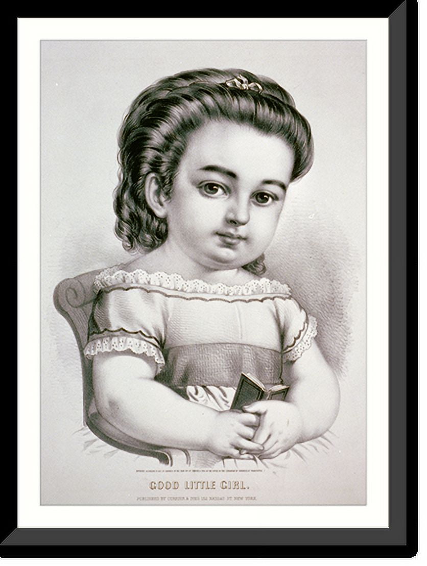 Historic Framed Print, Good little girl, 17-7/8" x 21-7/8" - Walmart.com