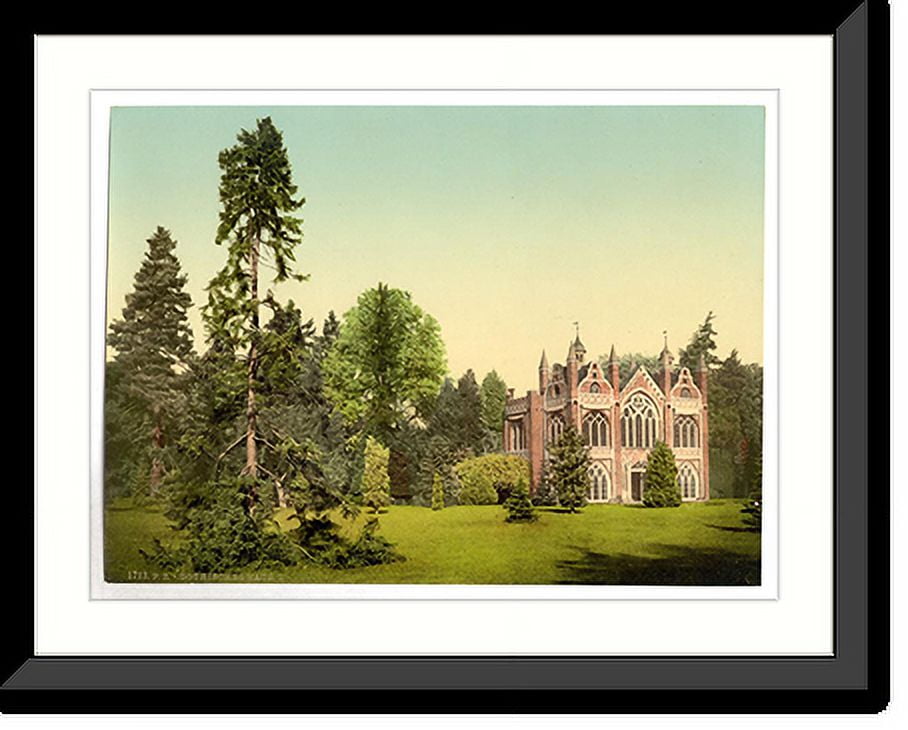 Historic Framed Print, Gothic House I park of Worlitz Anhalt Germany ...