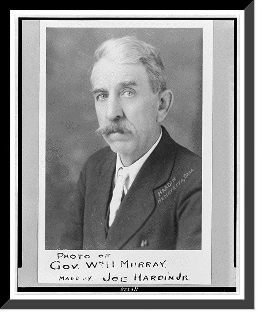Historic Framed Print, [Gov. William H. Murray, head-and-shoulders ...