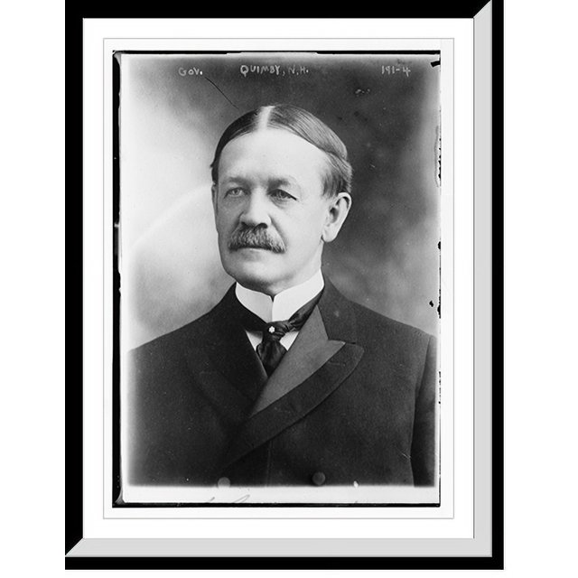 Historic Framed Print, Governor Quimby, portrait bust, 17-7/8" x 21-7/8 ...