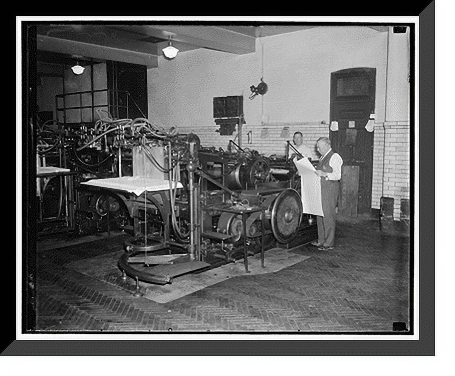 Historic Framed Print Govt Printing Office Be Burr Supt Of Press Work 30 Years With Gov