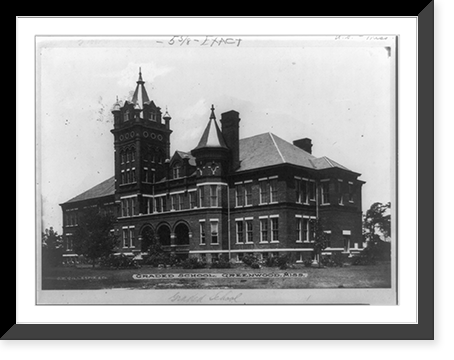 Historic Framed Print, Graded School, Greenwood, Miss..C.E. Gillespie ...