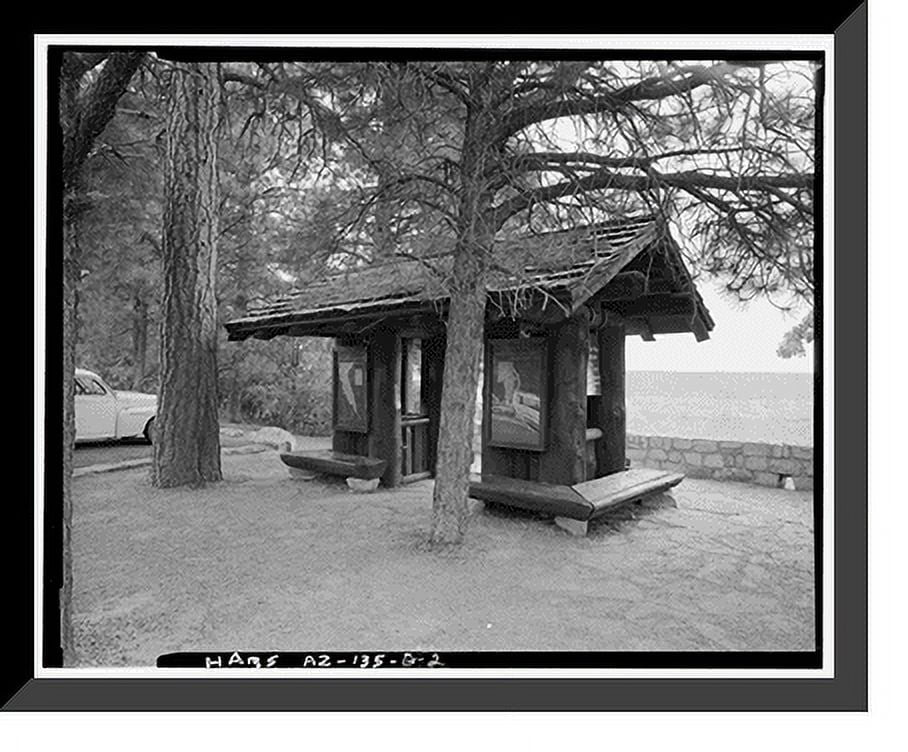 Historic Framed Print, Grand Canyon Lodge, Bright Angel Kiosk, North ...