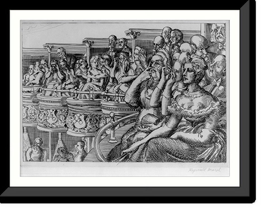 Historic Framed Print, Grand tier at the Metropolitan Opera, 17-7/8" x ...