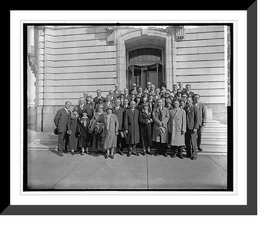 Historic Framed Print, Grange group with Curtis, 17-7/8" x 21-7/8 ...