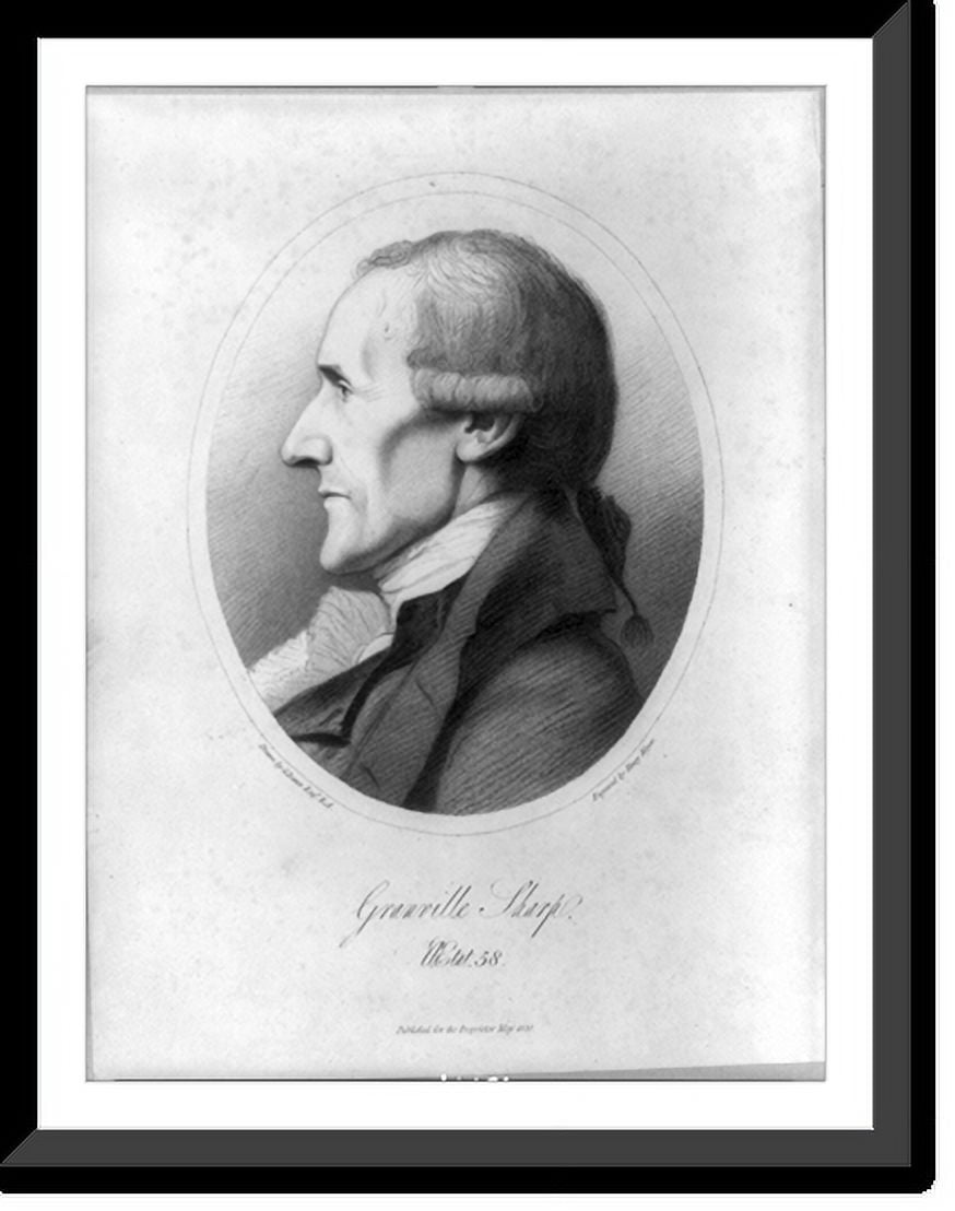 Historic Framed Print, Granville Sharp, aetat 58.drawn by G. Dance ...