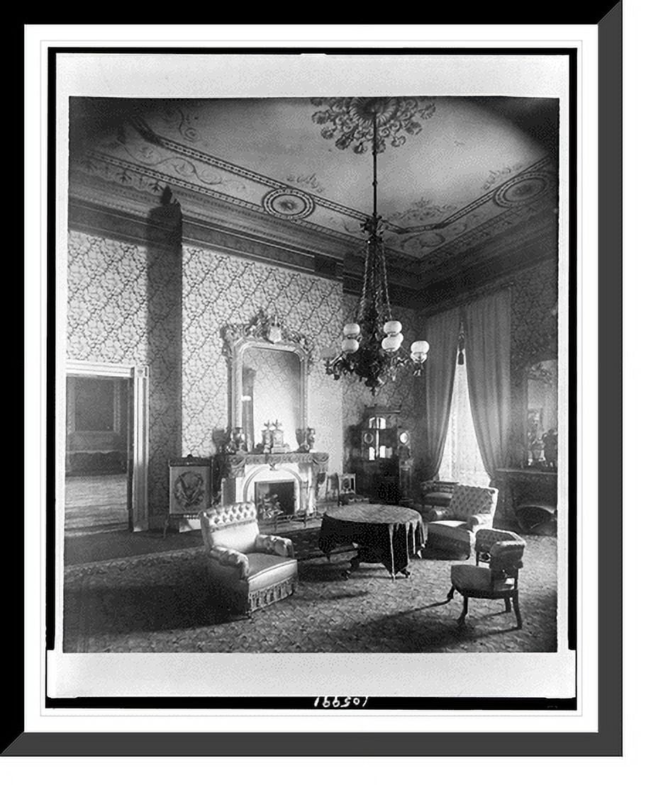 Historic Framed Print, [Green Room in the White House], 17-7/8" x 21-7/8" - Walmart.com