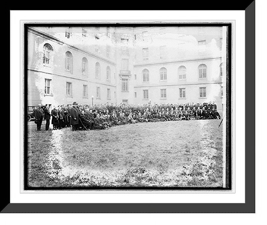 Historic Framed Print, Group, House Ofc. Employees, 17-7/8" x 21-7/8" - Walmart.com