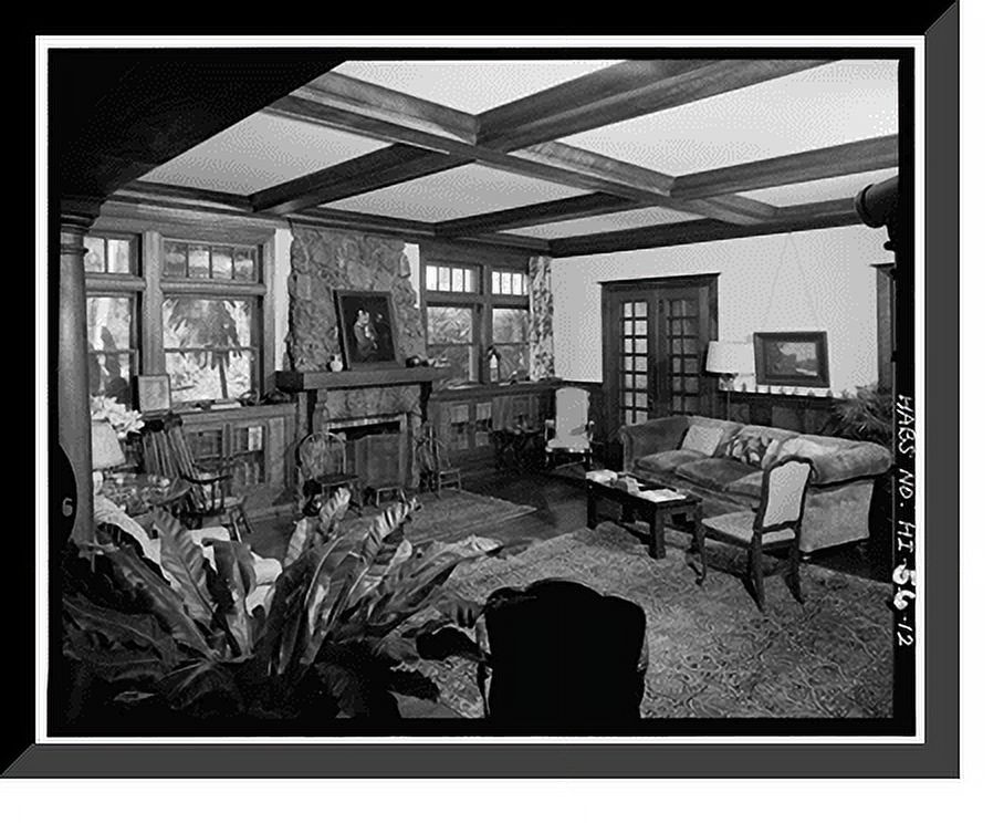 Historic Framed Print, Grove Farm, G. N. Wilcox House, Nawiliwili Road ...