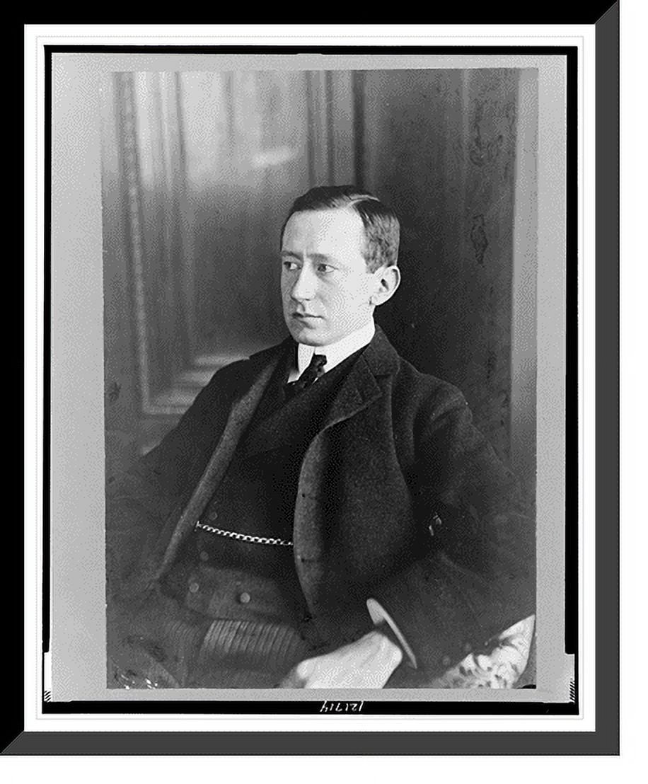 Historic Framed Print, [Guglielmo Marconi, half-length portrait, seated ...