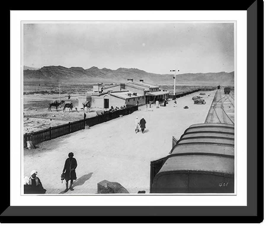 Historic Framed Print, Gulistan Station on the Great Military Railway ...