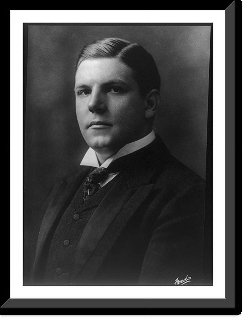 Historic Framed Print, [Gustav Bergman, bust portrait, facing left], 17 ...