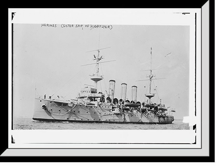 Historic Framed Print, HERMES (Sister ship of HIGHFLYER), 17-7/8" x 21 ...