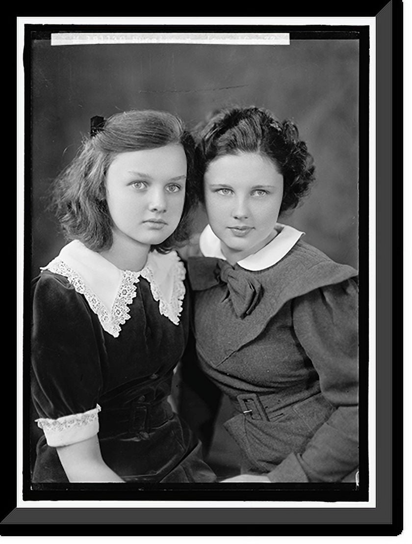 Historic Framed Print, HUNSINGER, JANE, [AND CAROL]. PORTRAIT, 17-7/8" x 21-7/8" - Walmart.com