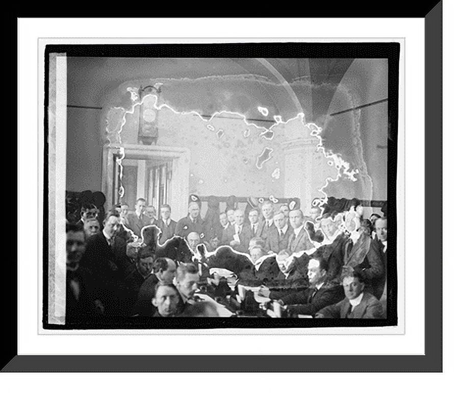 Historic Framed Print, Harding & newspaper men, 12/6/20, 17-7/8" x 21-7 ...