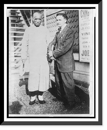 Historic Framed Print, [Harry Houdini and Chinese magician Ching Ling ...