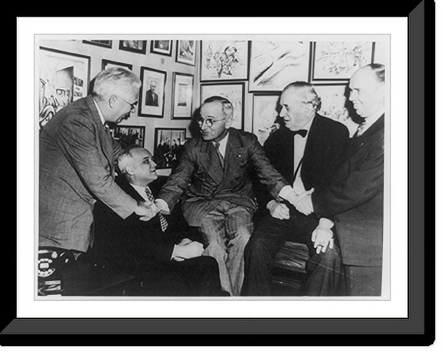 Historic Framed Print, [Harry S. Truman with Senators Homer Ferguson ...