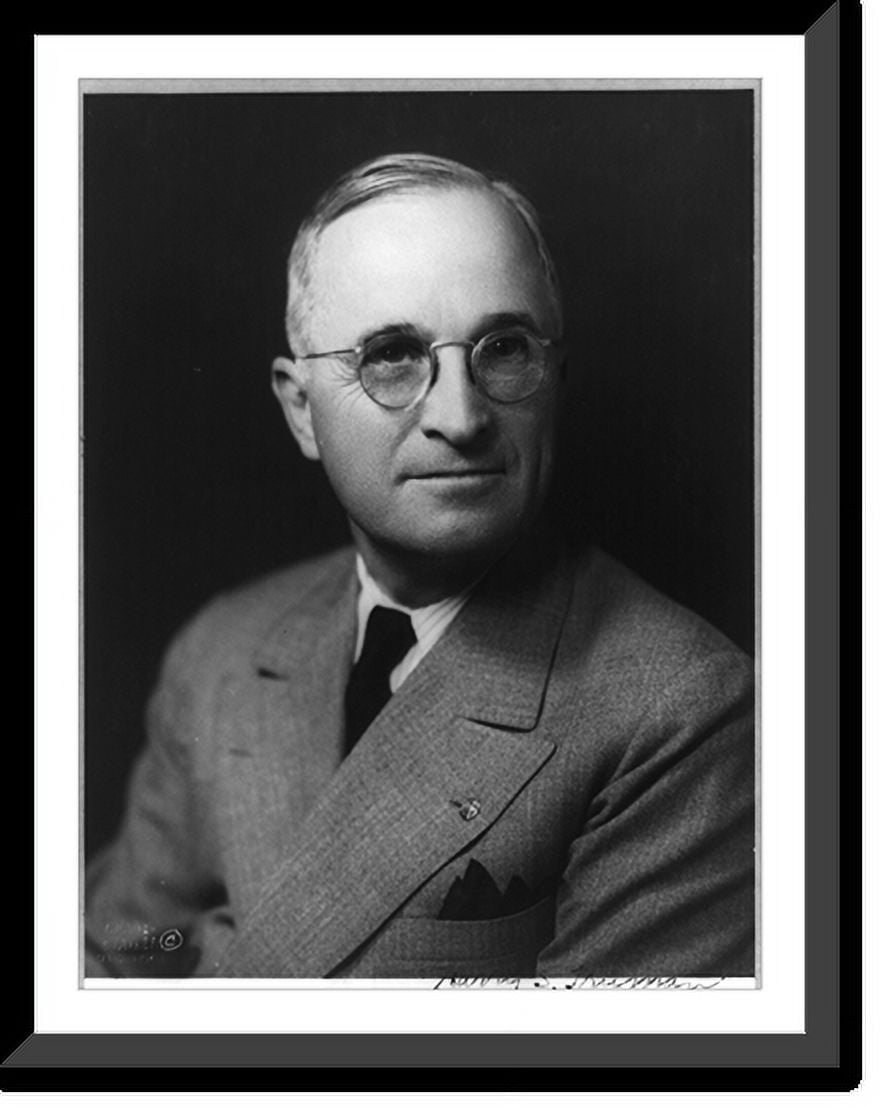 Historic Framed Print, [Harry S. Truman, head-and-shoulders portrait ...