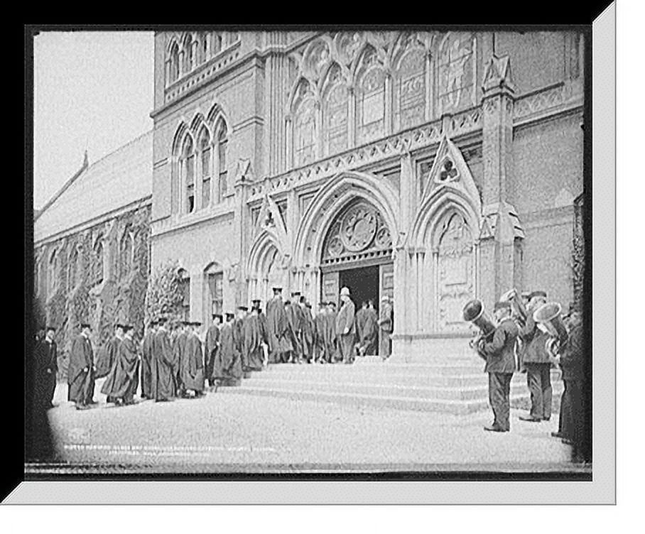 Historic Framed Print, Harvard Class Day exercises, seniors entering ...