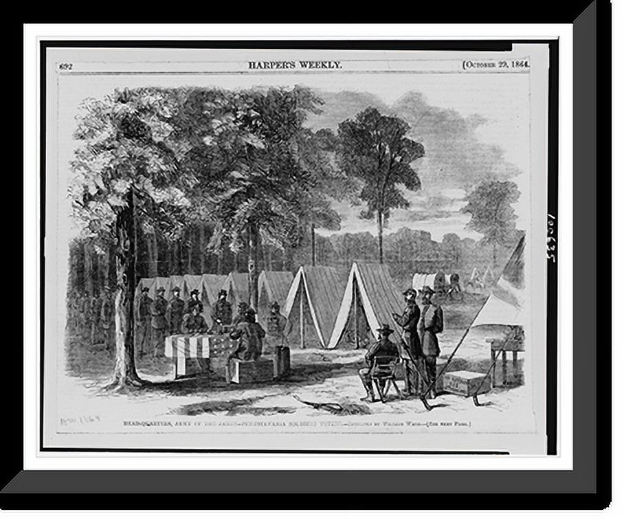 Historic Framed Print, Head-quarters, Army of the James. Pennsylvania ...