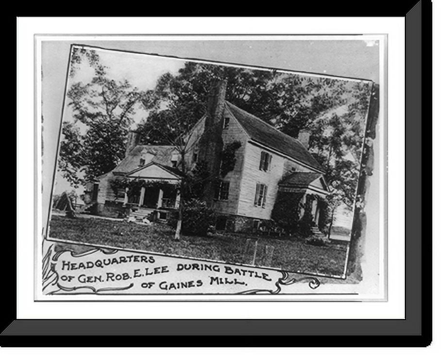 Historic Framed Print, Headquarters of Gen. Rob. E. Lee during battle ...