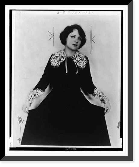 Historic Framed Print, [Helen Ford, three-quarter length portrait ...