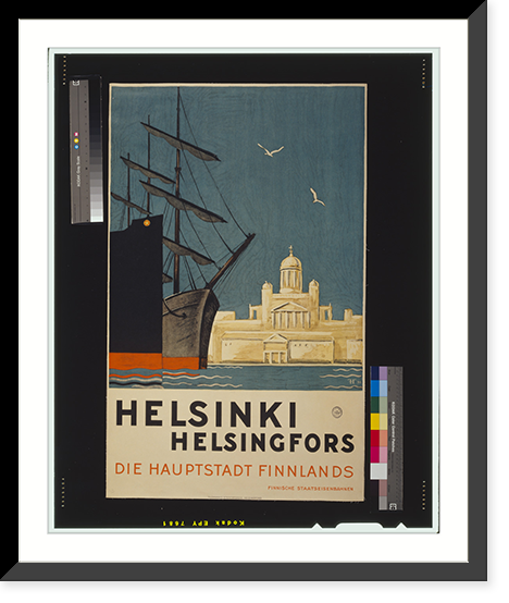 Historic Framed Print, Helsinki - Helsingfors, die Hauptstadt Finnlands ...