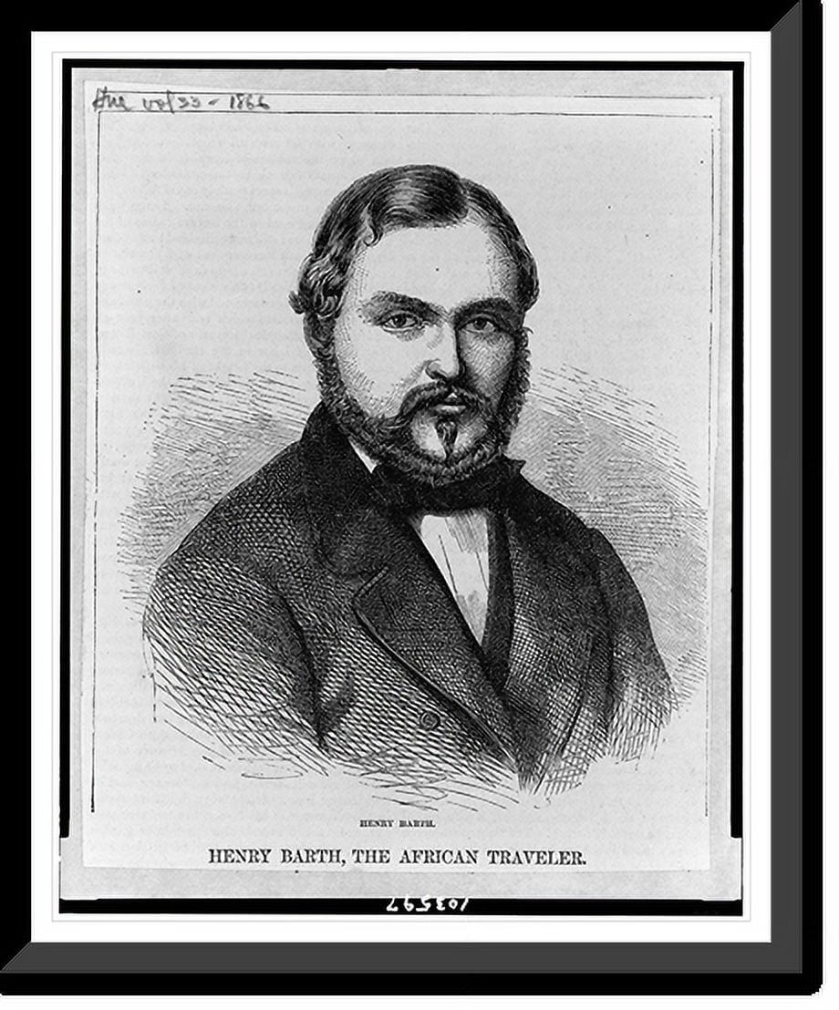 Historic Framed Print, Henry Barth, the African traveler, 17-7/8" x 21 ...