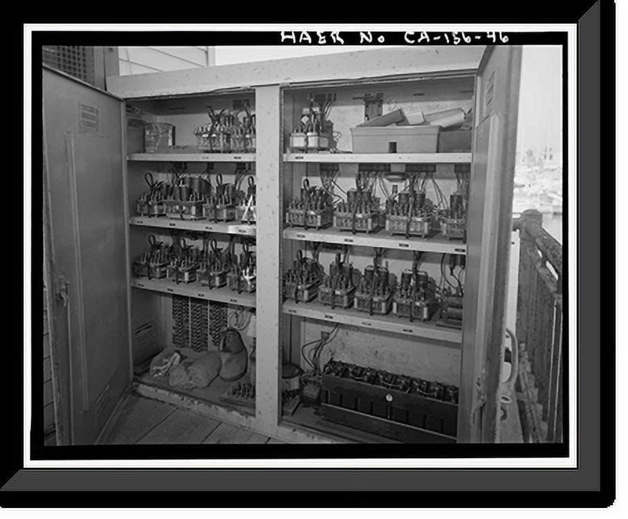 Historic Framed Print, Henry Ford Bridge, Spanning Cerritos Channel ...