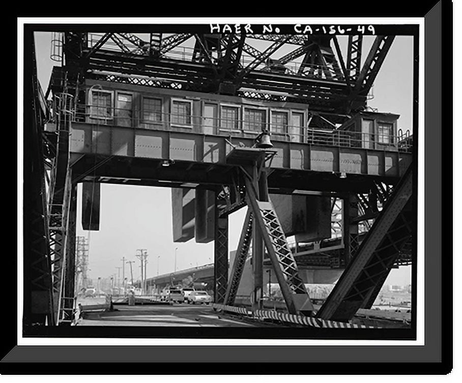 Historic Framed Print, Henry Ford Bridge, Spanning Cerritos Channel ...