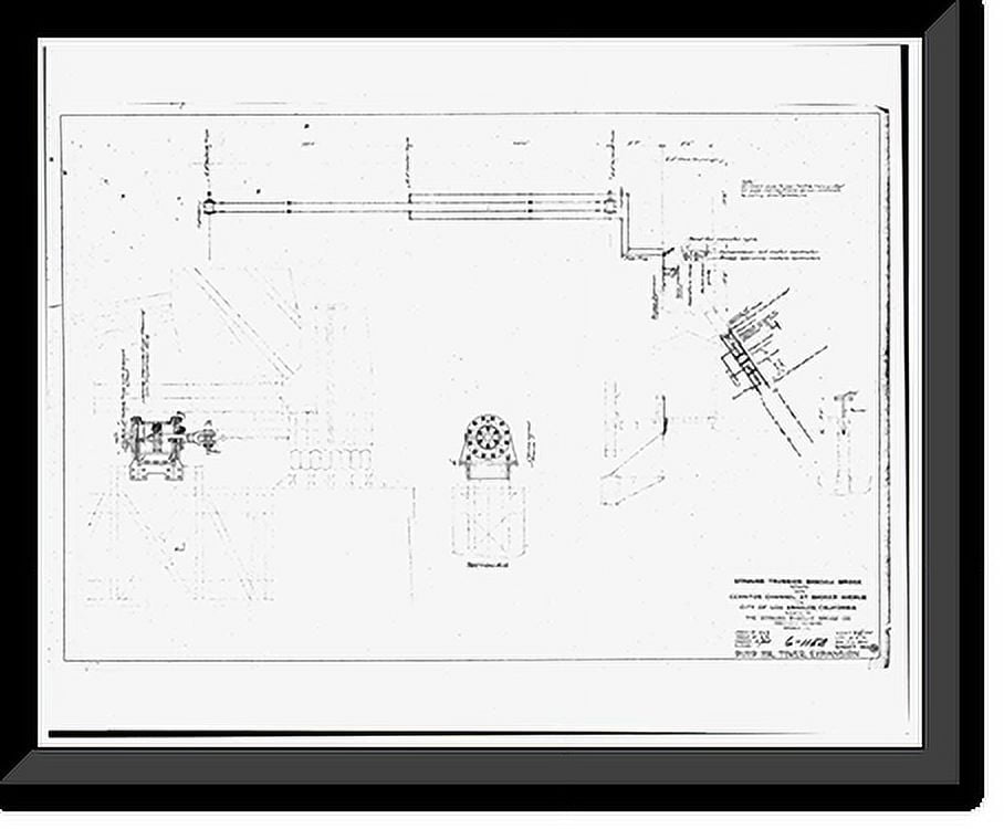 Historic Framed Print, Henry Ford Bridge, Spanning Cerritos Channel ...