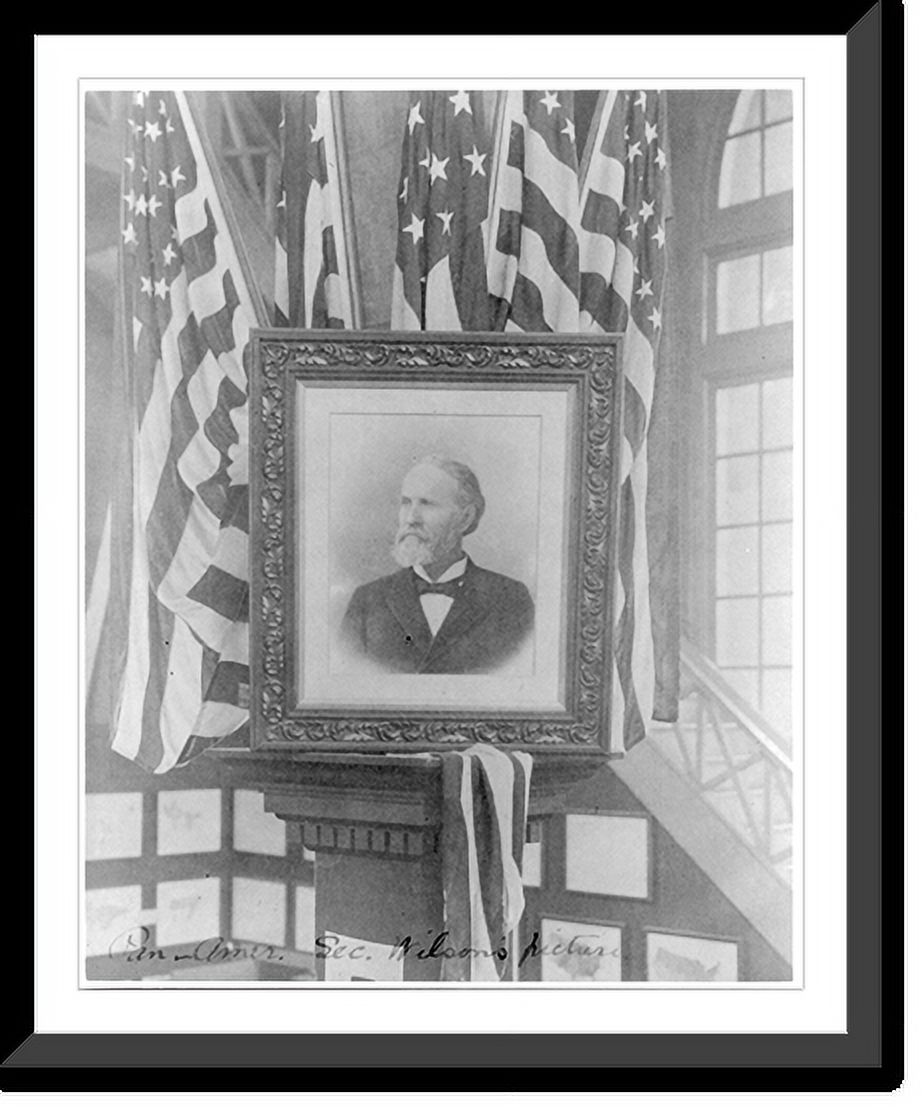 Historic Framed Print, [Henry Lane Wilson, 1857-1932; photo of flag ...