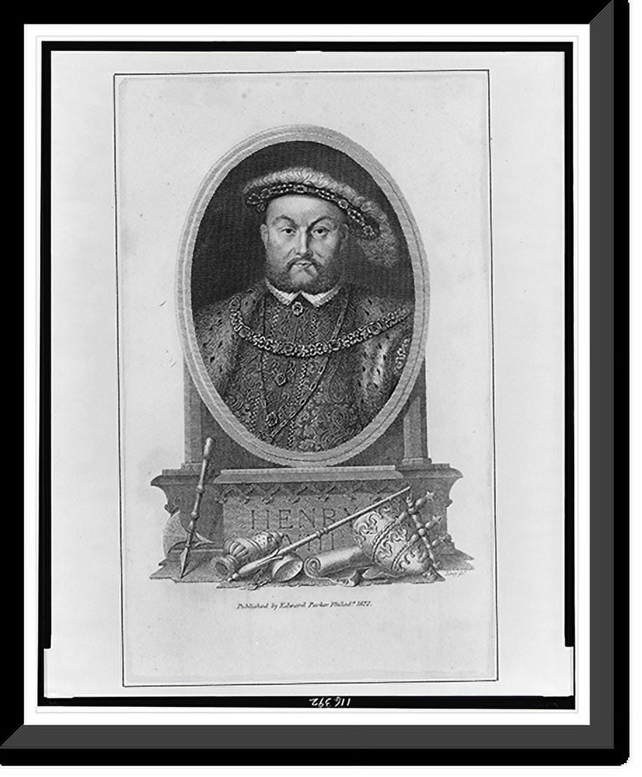 Historic Framed Print, Henry VIII.Leney, sct., 17-7/8" x 21-7/8 ...