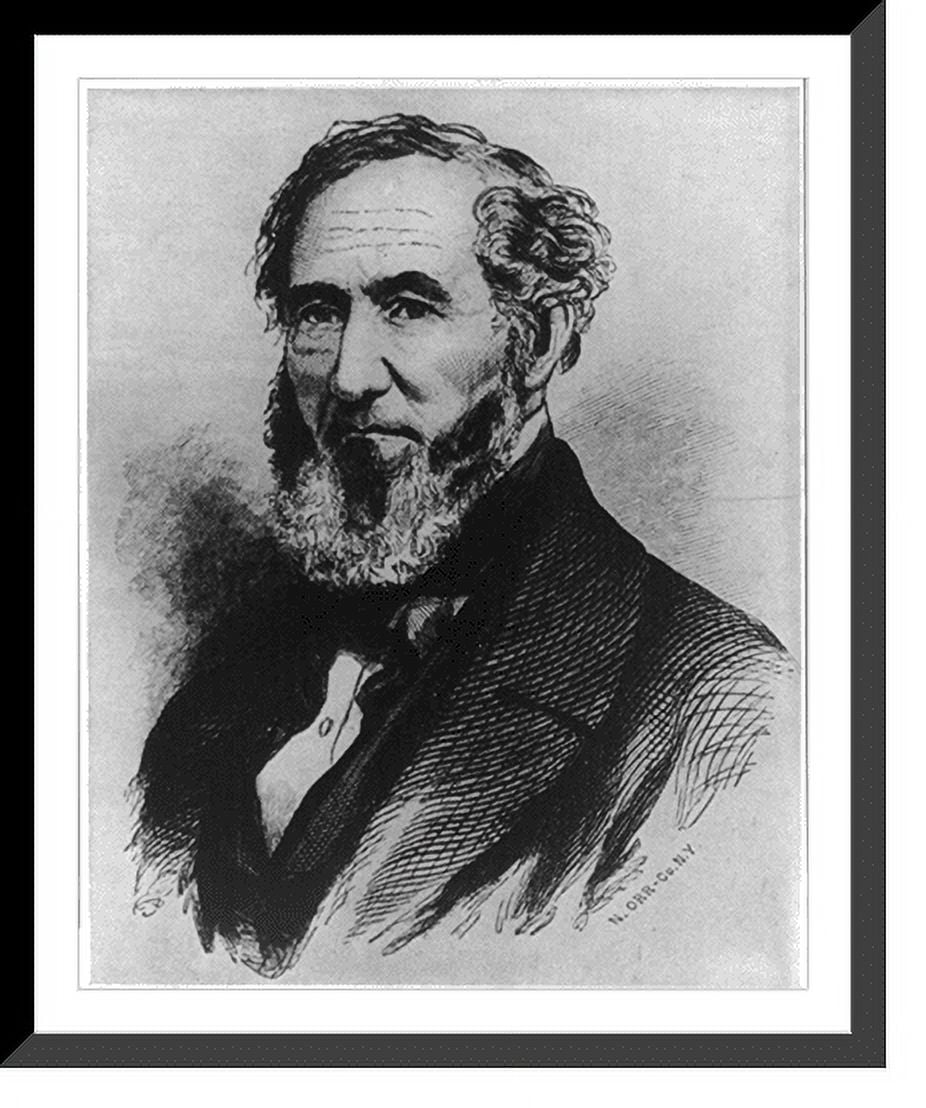 Historic Framed Print, [Henry Wells, 1805-1878, head and shoulders ...